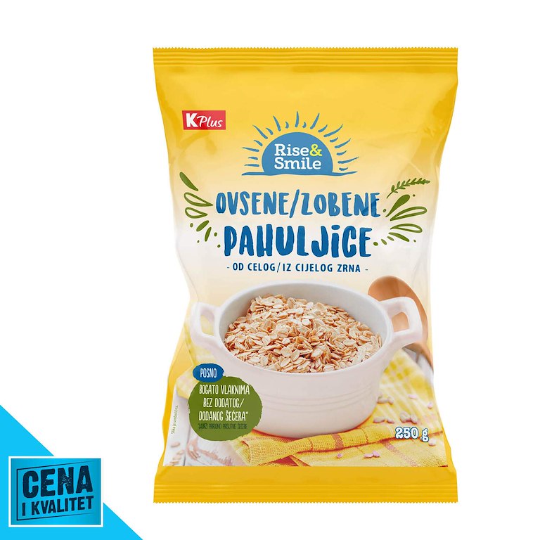 Rise&smile ovsene pahuljice 250g rise&smile