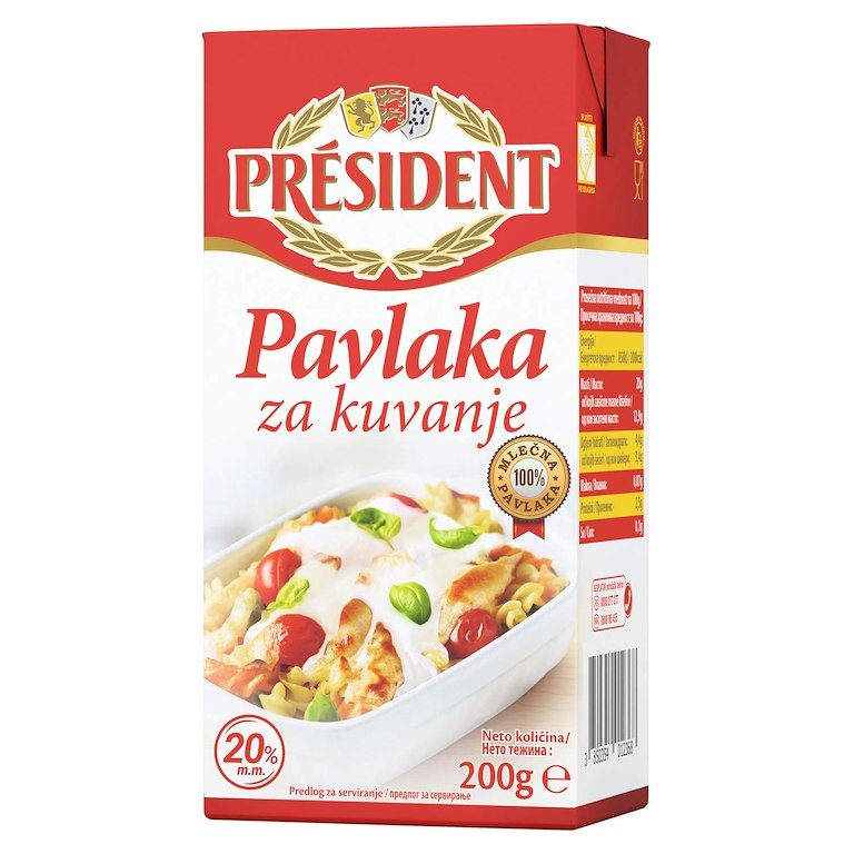 President pavlaka za kuvanje 20% 200g president