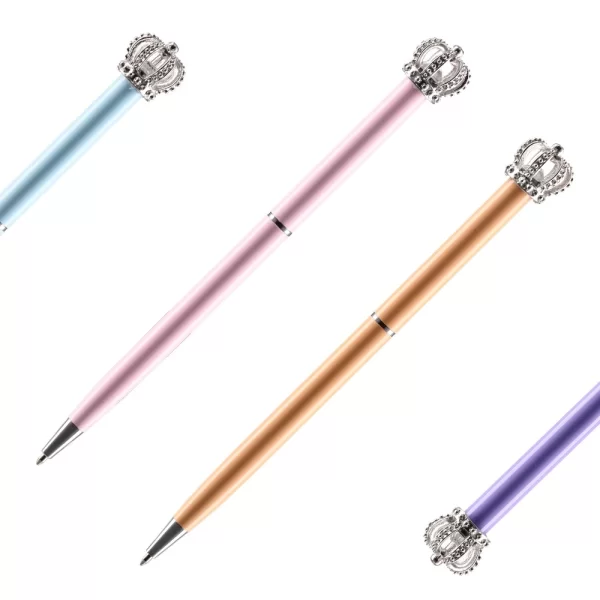 Elegant, hemijska olovka sa krunom, plava
