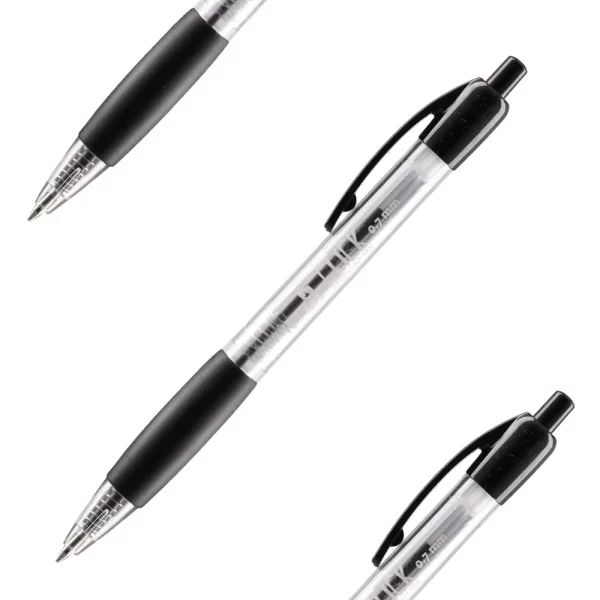 Click, hemijska olovka, crna, 0.7mm