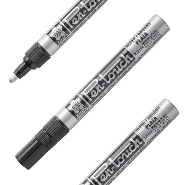 Pen Touch, uljani marker, medium, silver, 2.0mm