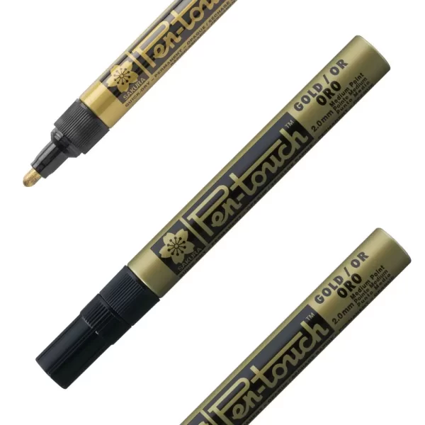 Pen Touch, uljani marker, medium, gold, 2.0mm