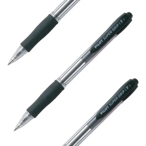 Super Grip, hemijska olovka, 0.7 mm, crna, Pilot