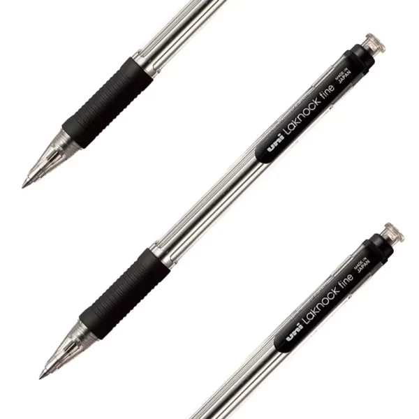 SN-101 Laknock, hemijska olovka, 0.7 mm, crna, Uni-ball