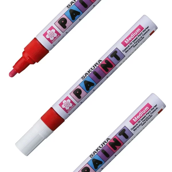 Paint Marker, uljani marker, medium, red, 2.0mm