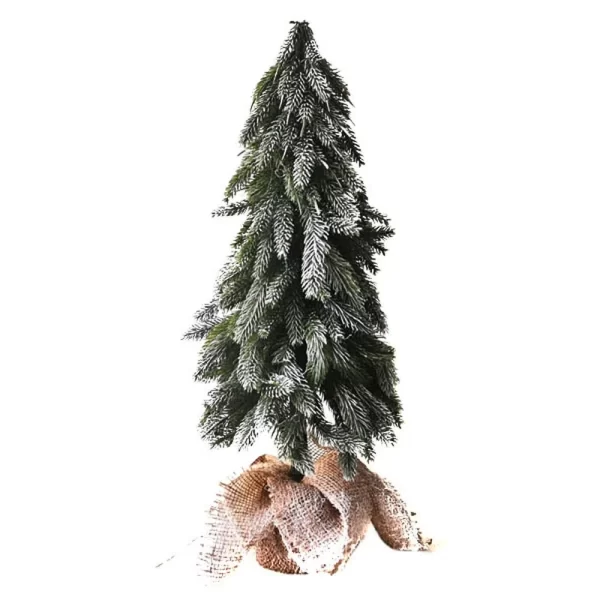 Deco wood, novogodišnja jelka u saksiji, sa sijalicama, 55cm