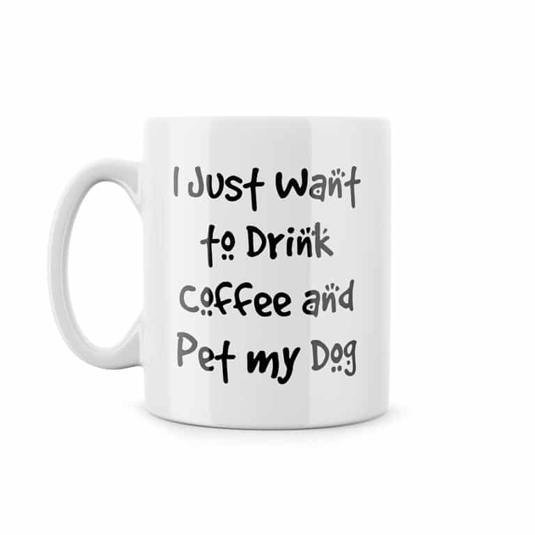 Drink Coffee And Pet My Dog keramička šolja