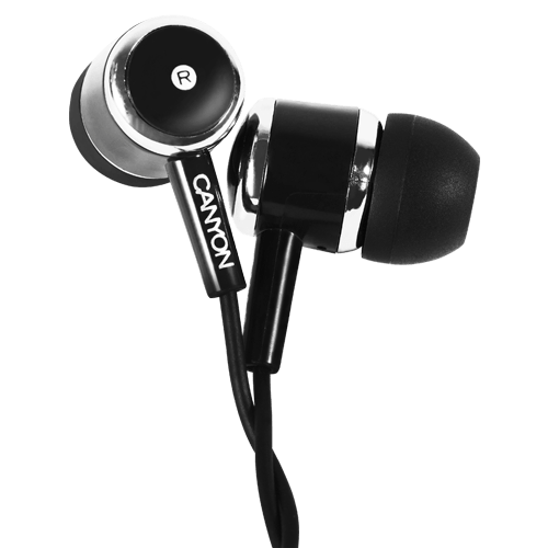 CANYON bubice CNE-CEPM01B (Crno/Srebrne) 3.5mm (četvoropolni), 10mm, 20Hz - 20KHz, 100dB