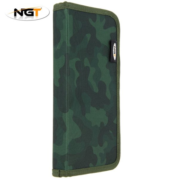 NGT Camo Novčanik za predveze – Stiff Rig Wallet with Pins