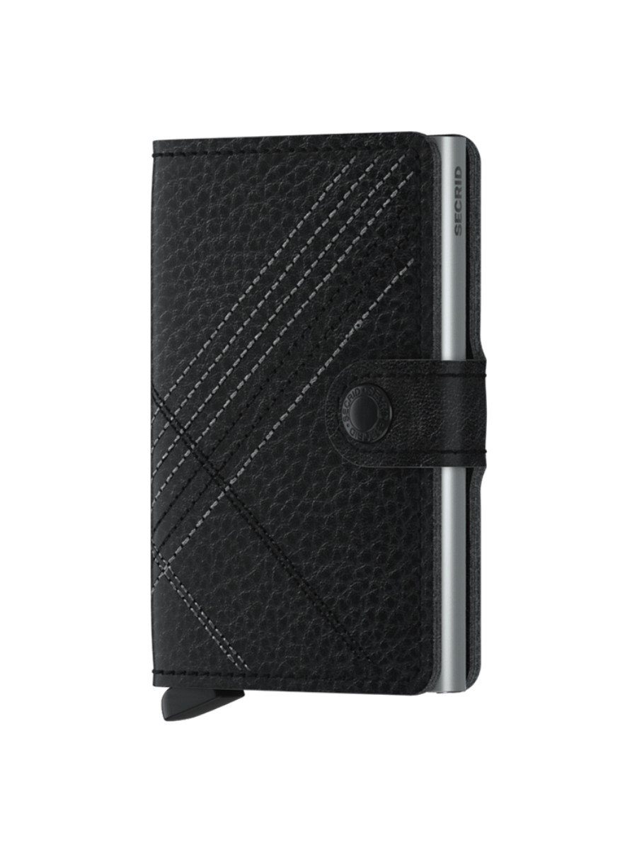 Secrid Miniwallet Stich Linea Black