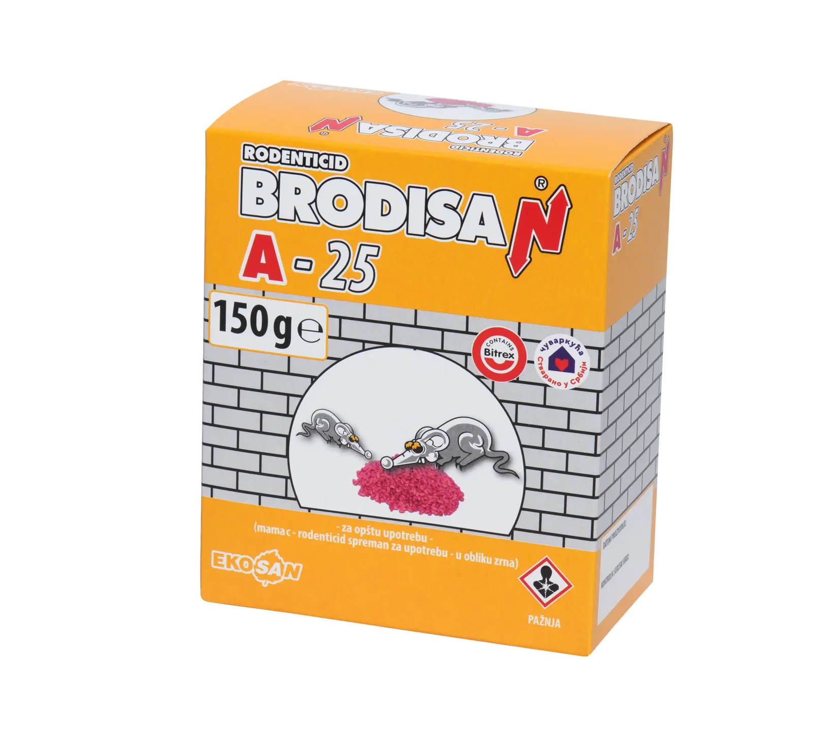 BRODISAN Mamac za miševe i pacove u zrnu A-25 150 g