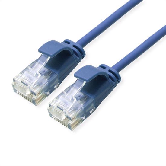 Secomp Roline UTP Data Center PatchCord Slim Cat6a LSOH blue 0.3m