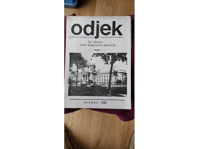 Odjek, list učenika 8. Beogradske gimnazije (1980.)