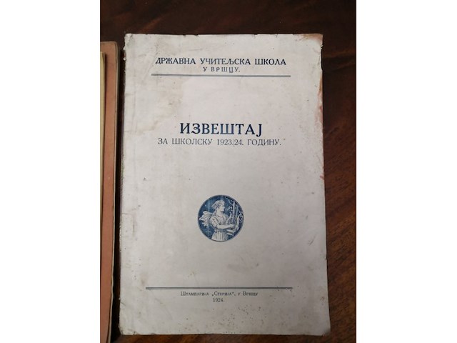 Izveštaj za školsku 1923/24. u Vršcu