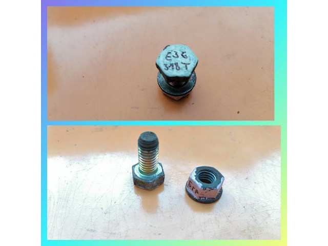 Vijak + matica za kabl mase BMW e36 318i