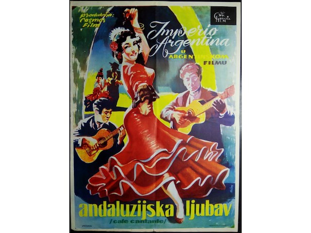 ANDALUZIJSKA LJUBAV (1951) FILMSKI PLAKAT