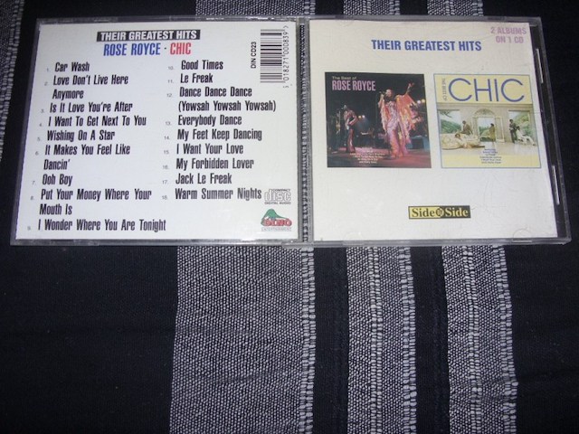 Rose Royce / Chic ‎– Greatest Hits: Side By Side CD UK