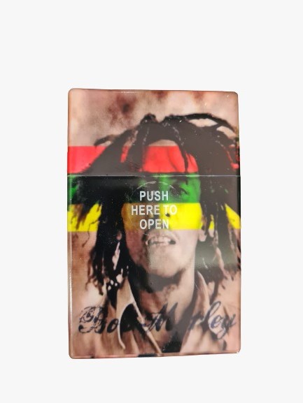 Plastična tabakera po principu paklice Bob Marley 2