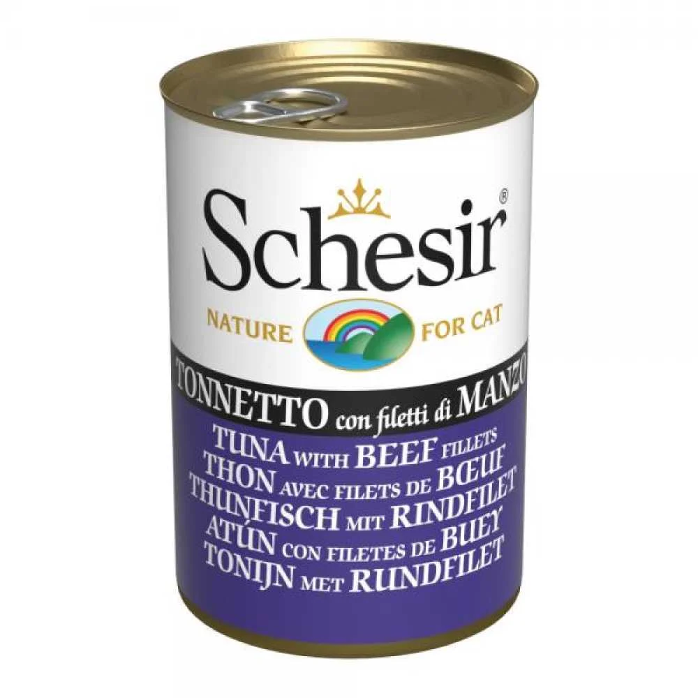 Schesir konzerva za mačke - Govedina i tunjevina 140g