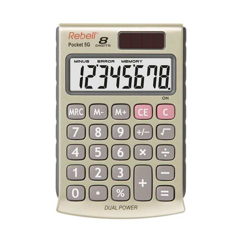 Kalkulator džepni 8 mesta Rebell RE-POCKET 5G beli