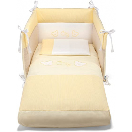 SET 3 KOM POSTELINA. CITY/MAFFY ORANGE BEDDING SET