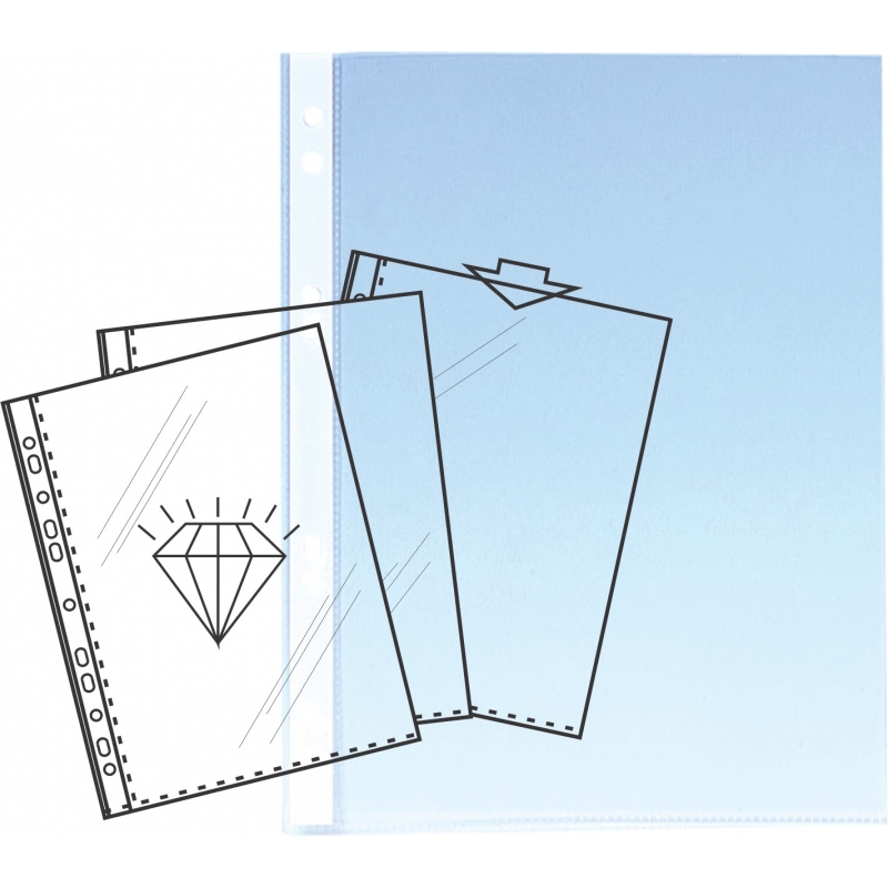 Folije "U" sa perforacijom A4 crystal 140 mµ 1/1, O+CO O+CO transparent