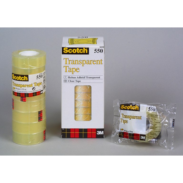 Lepljiva traka Scotch Transparent 550, 19mm x 33m, 1/1 Scotch