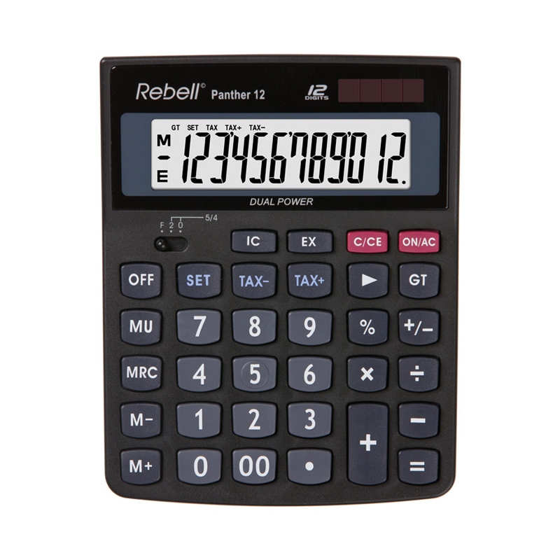 Kalkulator komercijalni 12 mesta Rebell RE-PANTHER 12 BX crni