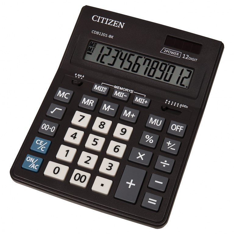 Stoni poslovni kalkulator Citizen CDB-1201-BK, 12 cifara Citizen