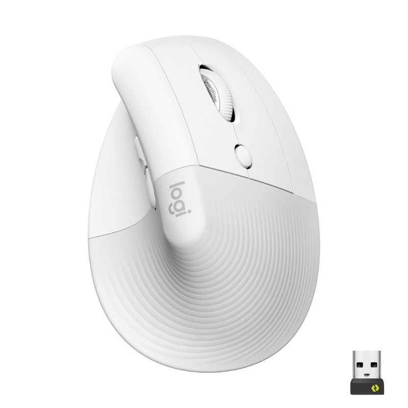 Miš za PC Logitech Lift Vertical Ergonomic Mouse - Off-White