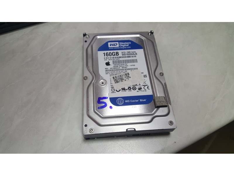 hard 160gb sata II wd malo radio