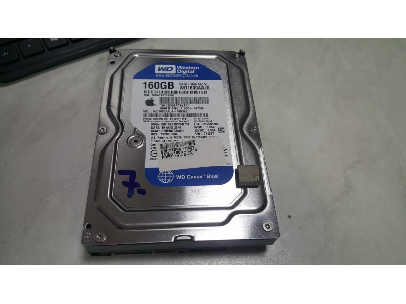 hard 160gb sata II wd malo radio