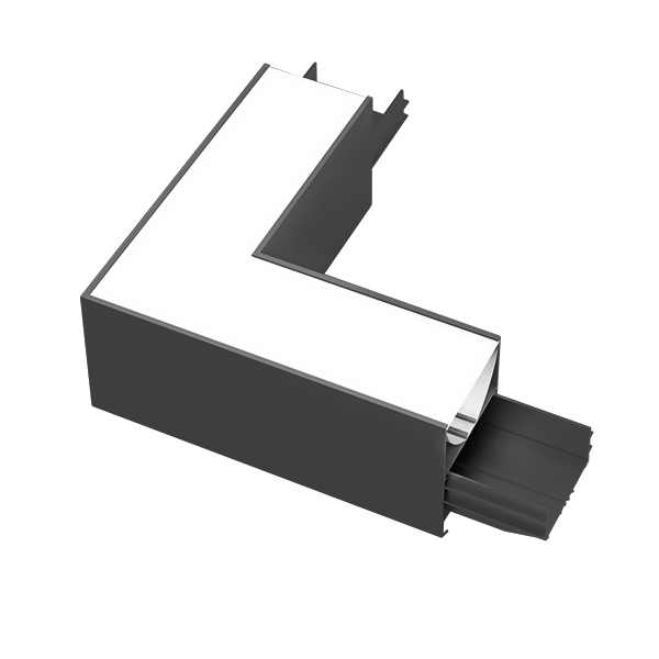 L-CONNECTOR FOR ELMARK PROFILE SURFACE 3000K CRNI