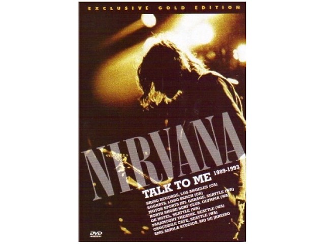 Nirvana – Talk To Me 1989-1993  DVD NOV