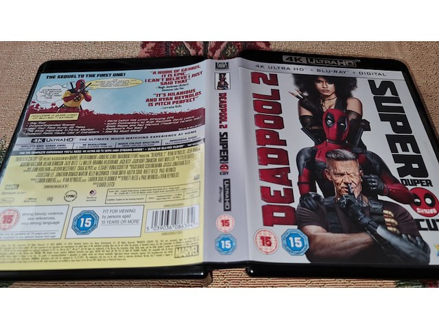 Deadpool 2 , 2 x 4K ultra HD + 2 x Blu-ray