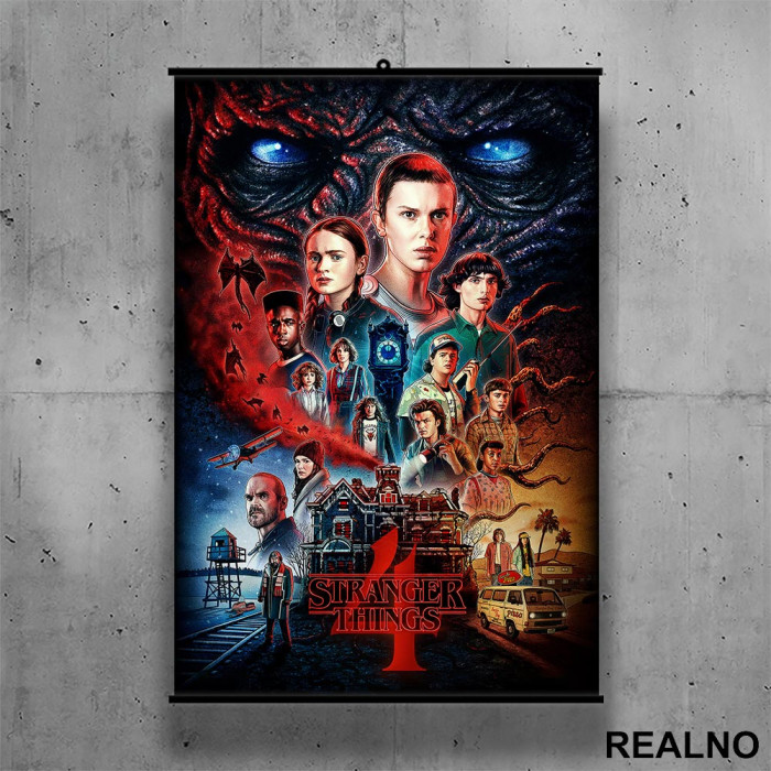 PART 4 - STRANGER THINGS - POSTER SA NOSAČEM