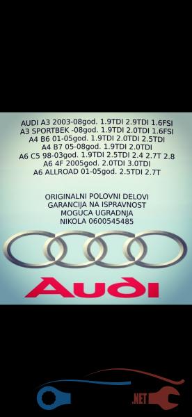 Polovni Delovi Za Audi A4 1.9 2.0 2.5 Tdi Trap I Vesanje