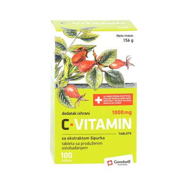 GOODWILL C-VITAMIN 1000MG TBL A100