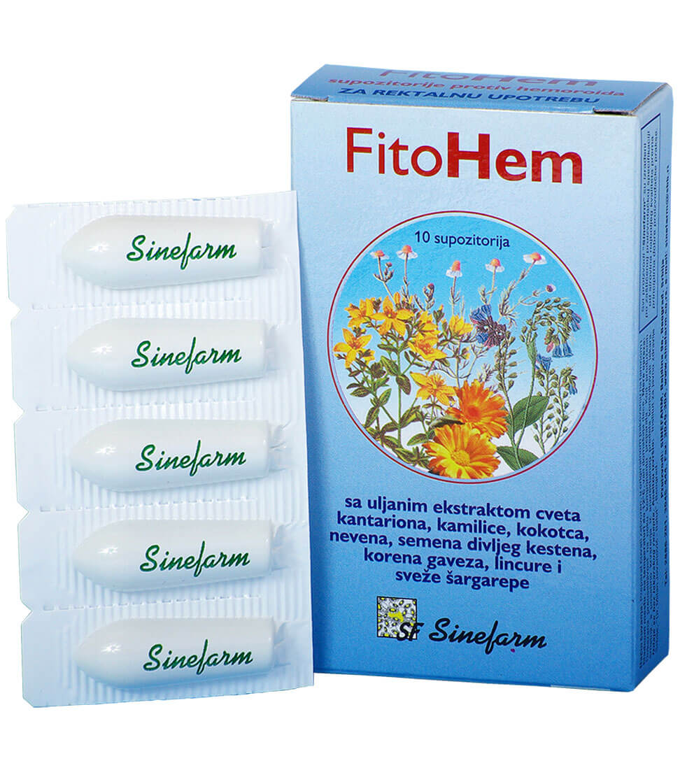 SINEFARM FITOHEM SUPOZITORIJE – 10 KOM