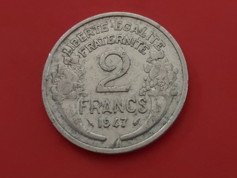 Francuska - 2 francs 1947 god