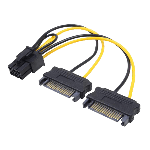 LINKOM Adapter za napajanje VGA 6pina-2 x sata