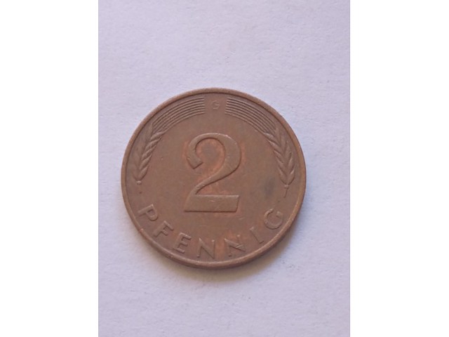 2 Pfennig 1990.g - G - Nemačka -