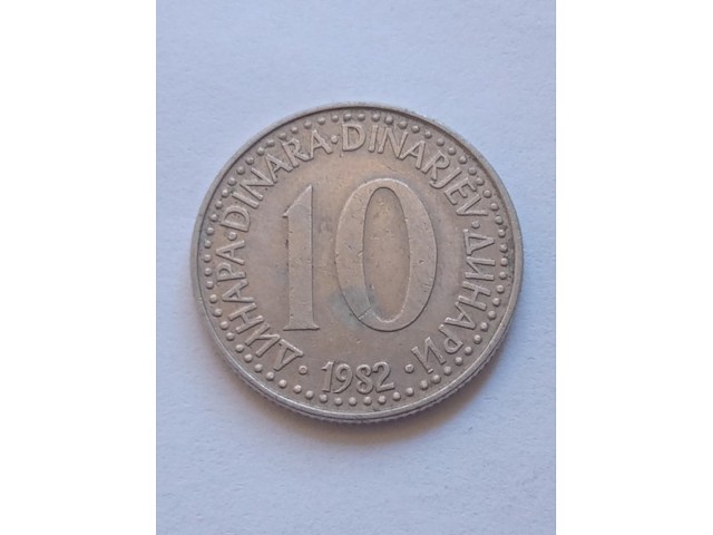 10 Dinara 1982.g - SFRJ -