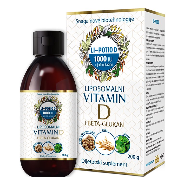 LIPOSOMALNI VITAMIN D + BETA GLUKAN 200G