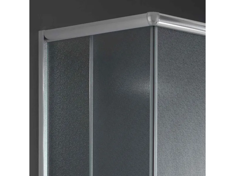 NKS Tus paravan York 1512B 120x80x185 mat, silver, kompenzacioni profili 4mm KBY1512B