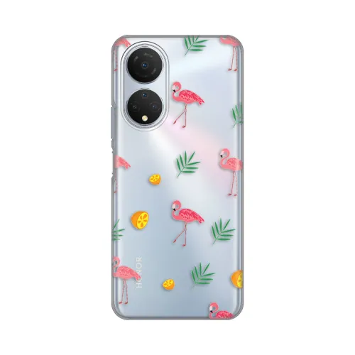 Silikonska futrola - maska print Skin za Huawei Honor X7 Flamingos