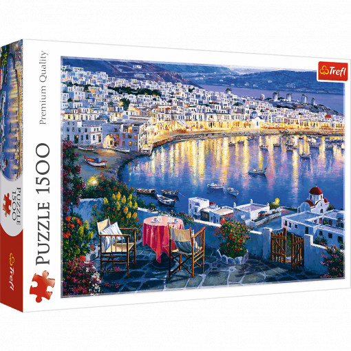 Trefl Puzzle Mykonos at sunset 1500 delova