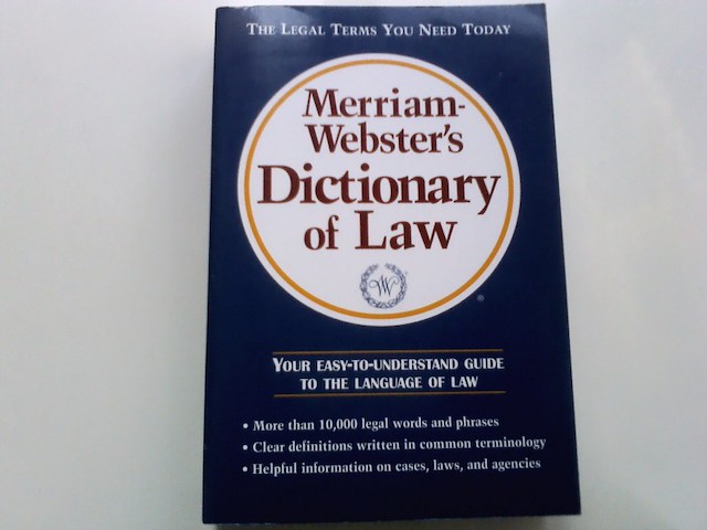 Merriam-Webster`s Dictionary of Law