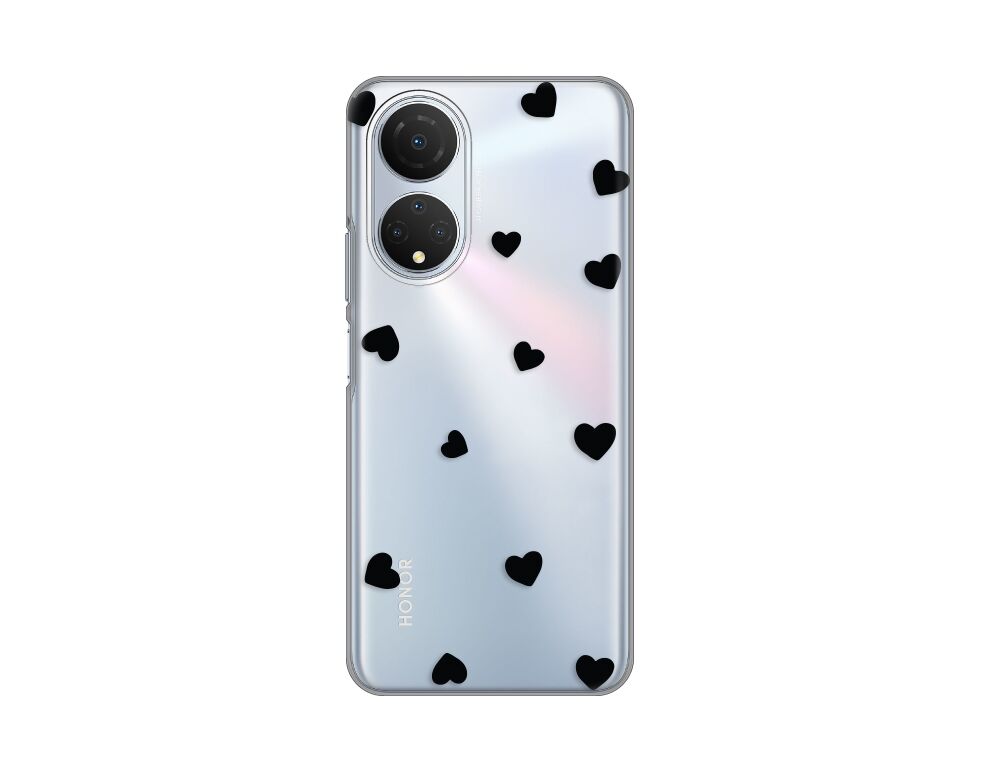 Silikonska futrola PRINT Skin - Huawei Honor X7 Hearts