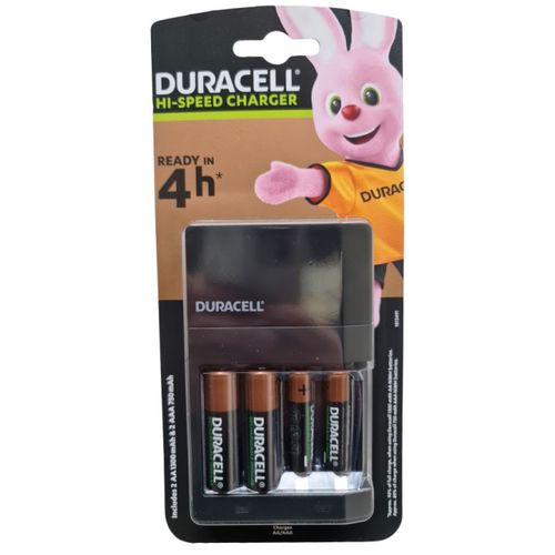 Duracell CEF14 PUNJAC + punjive baterije 2xAA NiMH 1300mAH+ 2xAAA 750mAh( Hi speed 4h, auto-OFF)